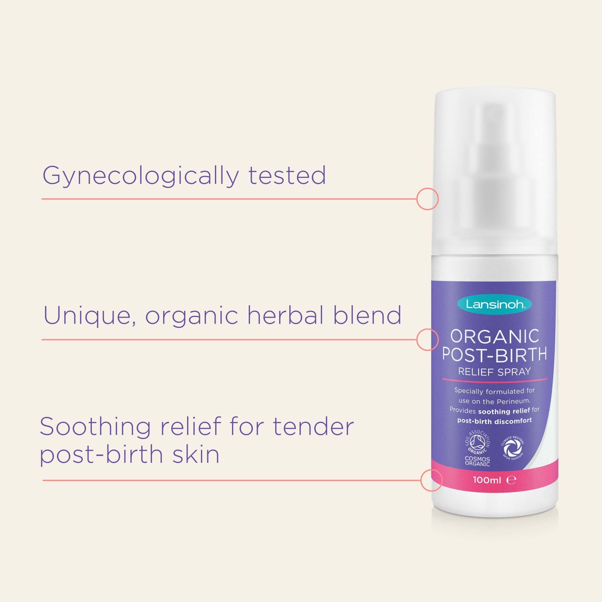 Organic Post-Birth Relief Spray – Lansinoh IE